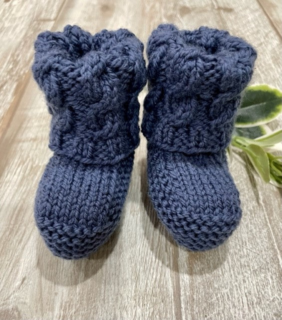 Luxury Blue Denim Booties – Woods Girls