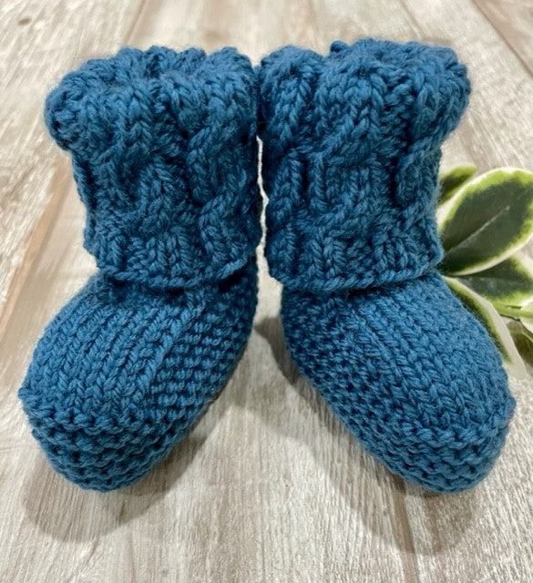 Luxury Coastal Blue Booties – Woods Girls